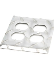 Diamondplate Outlet Cover Plates