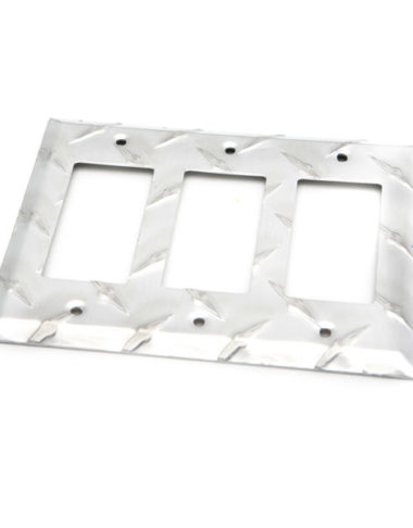 Diamondplate Outlet Cover Plates