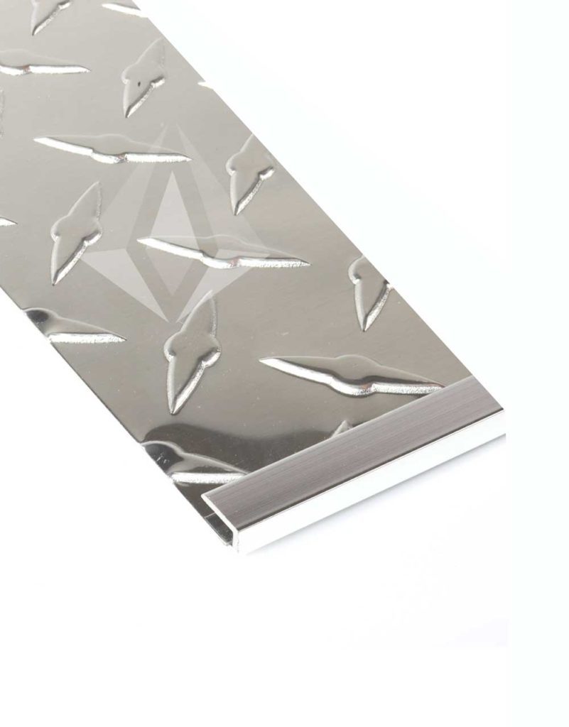Aluminum Edge Cap J-Trim Molding - Online Diamond Plate